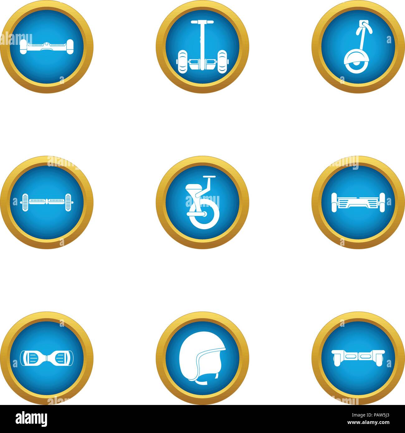 Rush icons set, flat style Stock Vector Image & Art - Alamy