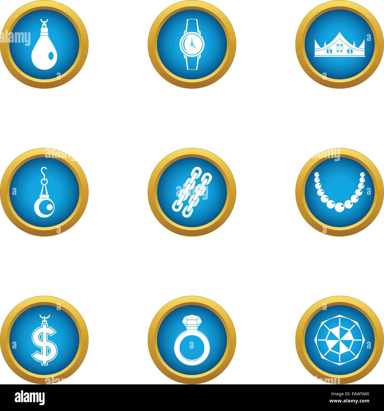 Pathos icons set, flat style Stock Vector Image & Art - Alamy
