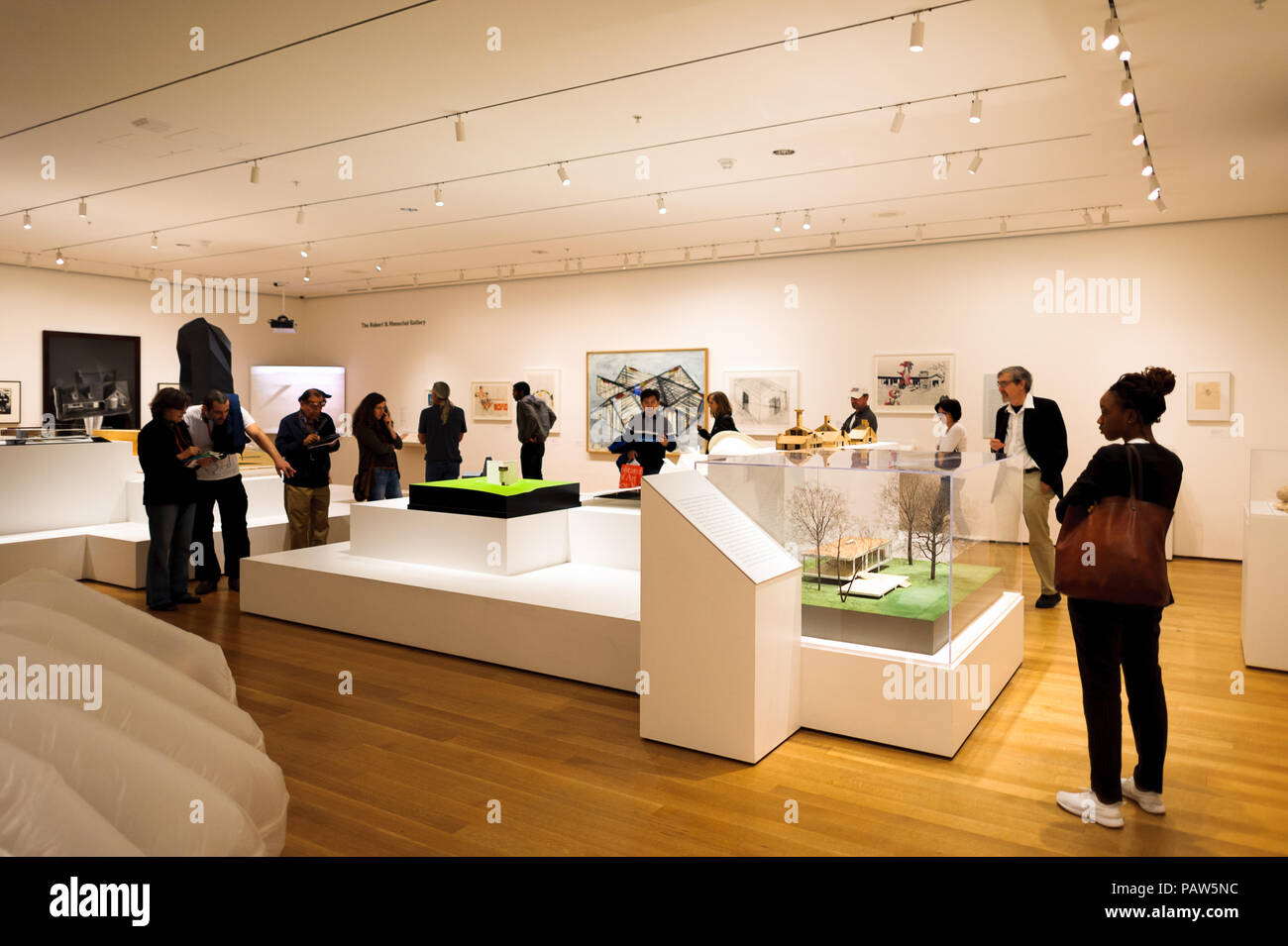 NEW YORK, USA - OCT 8, 2015: Interior of the Museum of Modern Art (MoMA ...
