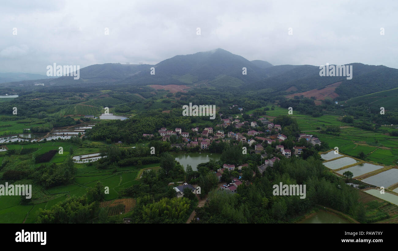 Xuanchen, Xuanchen, China. 25th July, 2018. Xuancheng, CHINA-Aerial ...