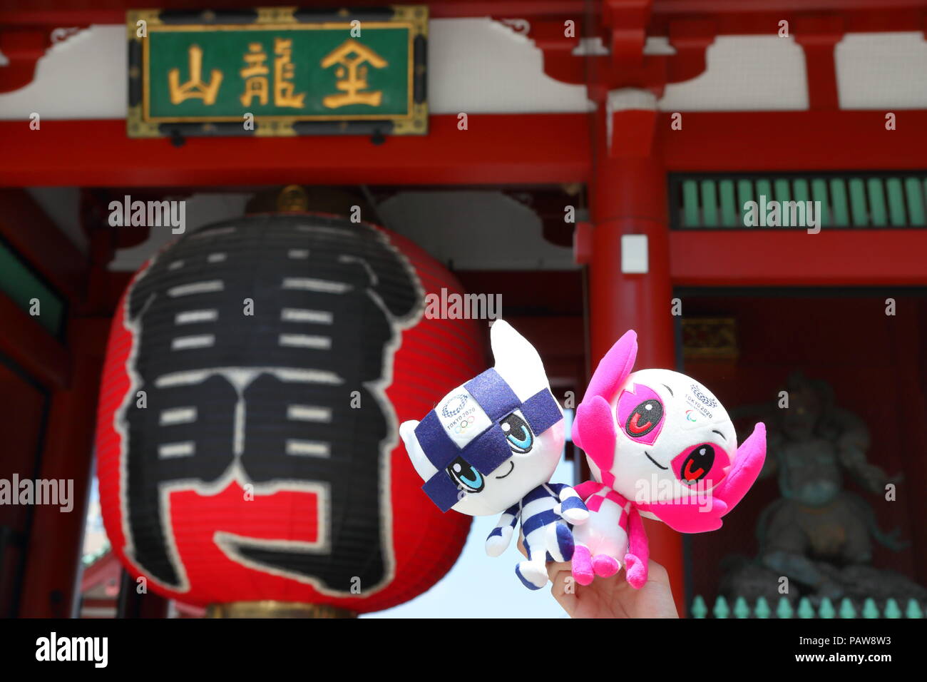 & Miraitowa & Someity, JULY 24, 2018 : Tokyo 2020 Olympic mascot ...