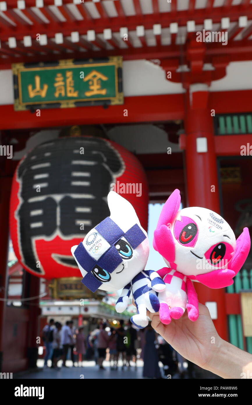 & Miraitowa & Someity, JULY 24, 2018 : Tokyo 2020 Olympic mascot ...