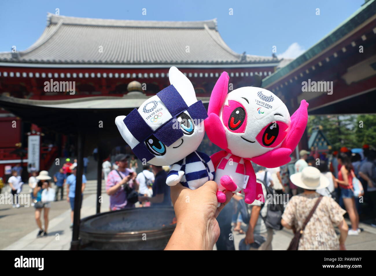 & Miraitowa & Someity, JULY 24, 2018 : Tokyo 2020 Olympic mascot ...