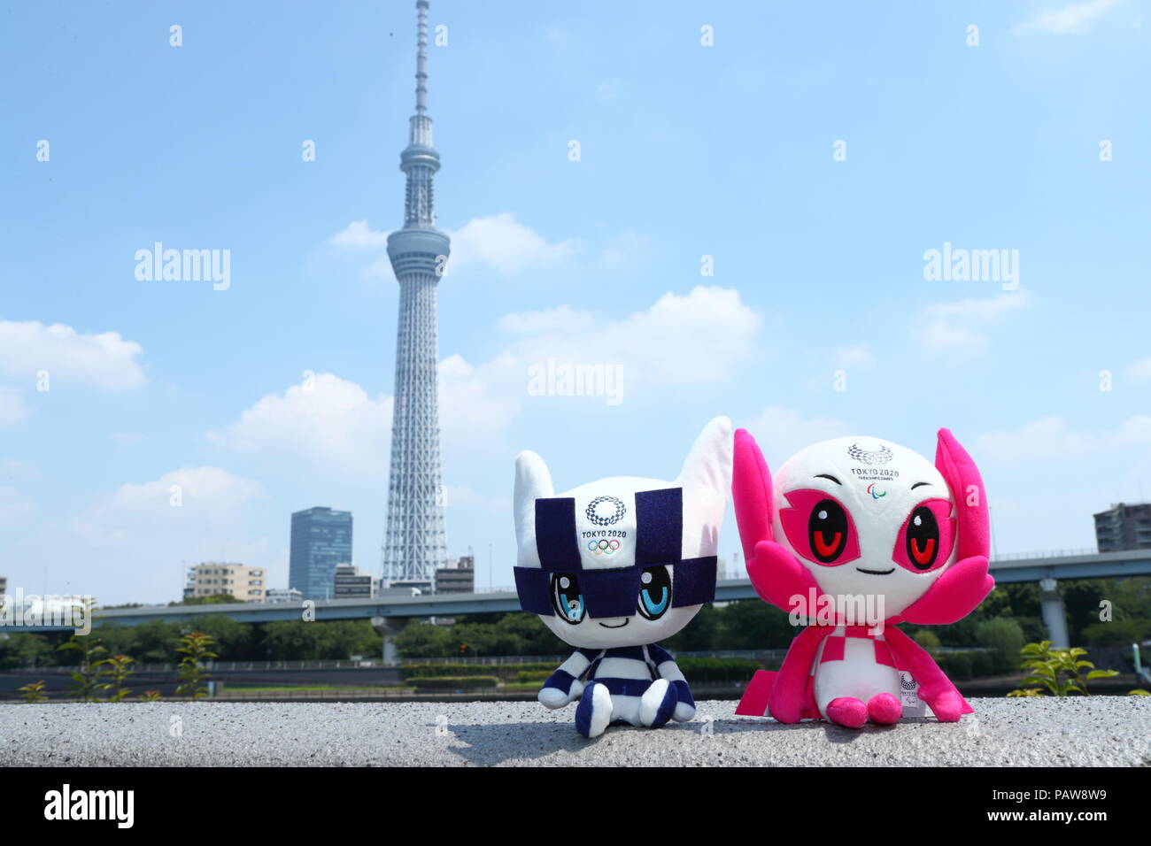 & Miraitowa & Someity, JULY 24, 2018 : Tokyo 2020 Olympic mascot ...
