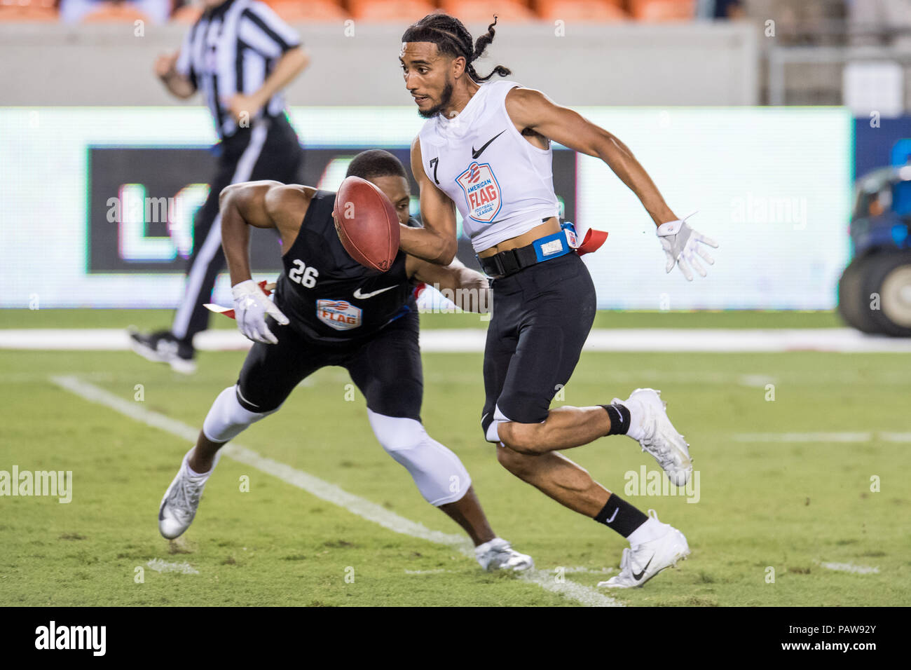 Houston, TX, USA. 19th July, 2018. Fighting Cancer quarterback Darrell ...