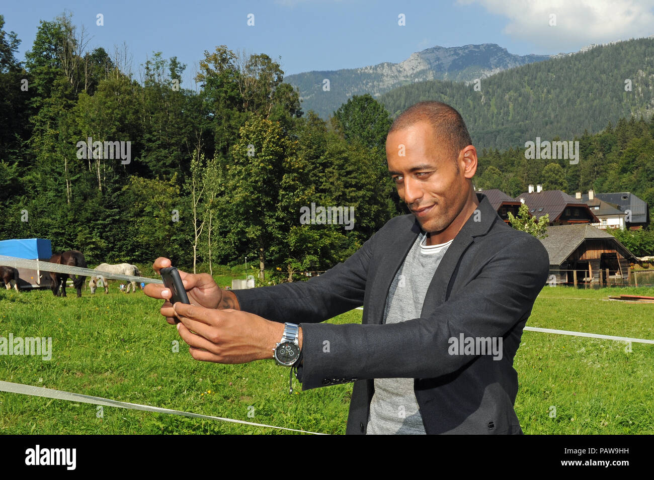 24 July 2018, Schönau am Königsee, Germany: The actor Peter Morton ...
