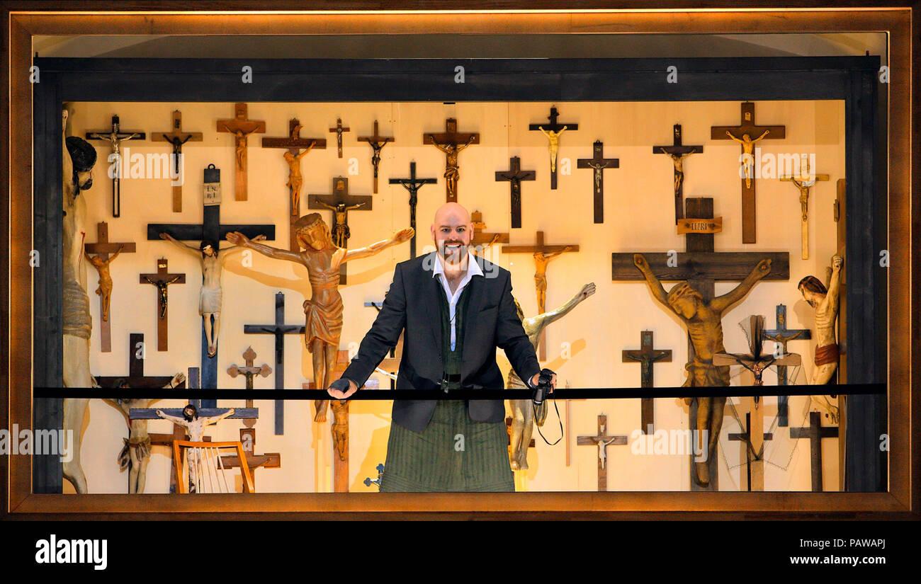 HANDOUT - 21 July 2018, Germany, Bayreuth: 'Parsifal', Derek Welton in ...
