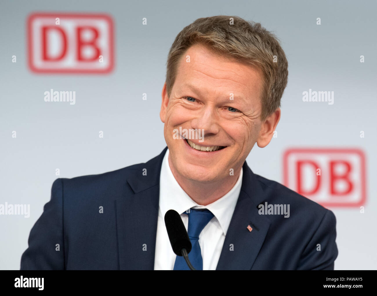 Germany, Berlin. 25th July, 2018. Richard Lutz, CEO of Deutsche Bahn AG ...
