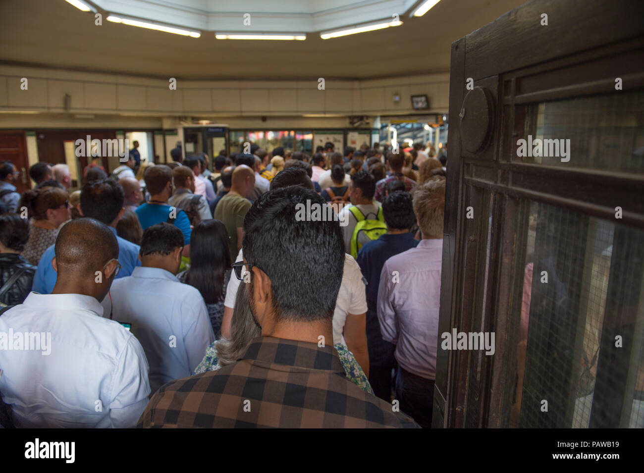 Morden Underground Station, London, UK. 25 July, 2018. Southern ...