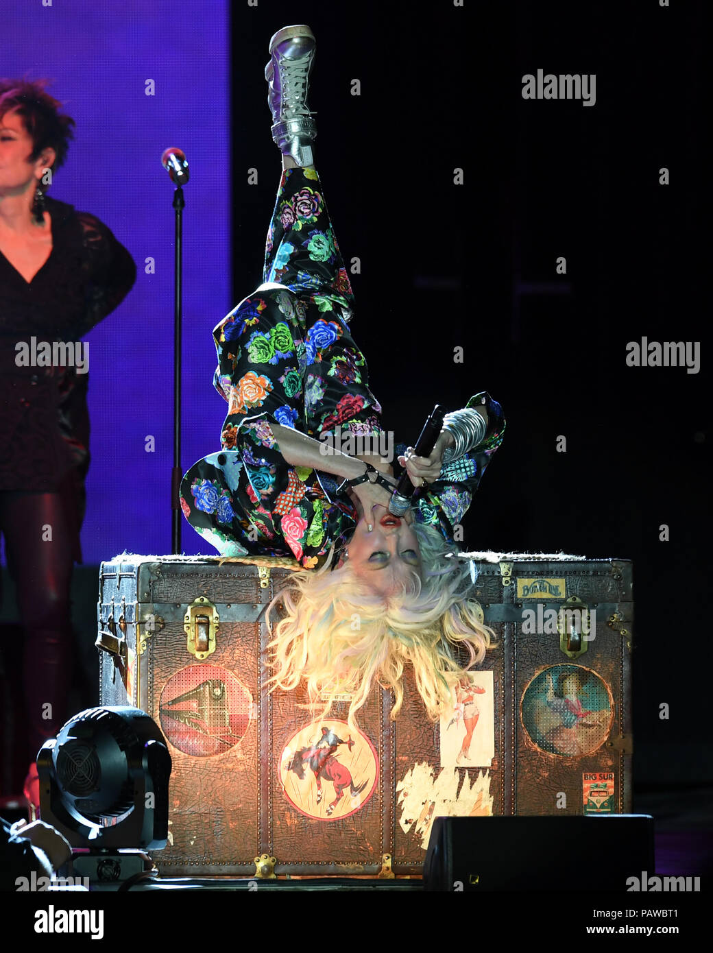 HOLLYWOOD FL - JULY 24: Cyndi Lauper performs at the Hard Rock Events ...