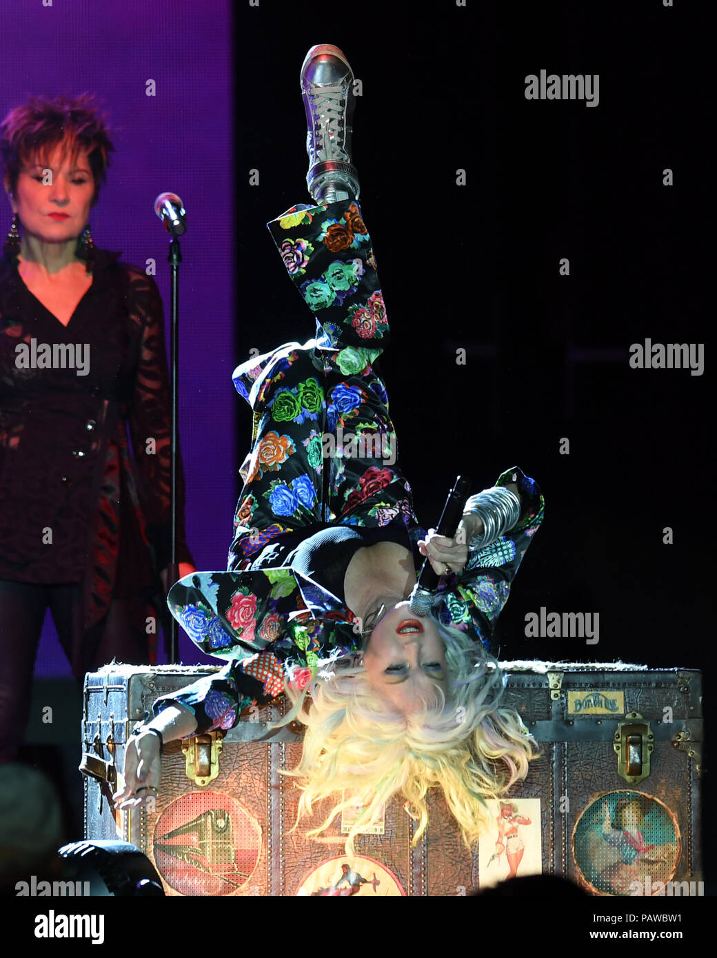 HOLLYWOOD FL - JULY 24: Cyndi Lauper performs at the Hard Rock Events ...