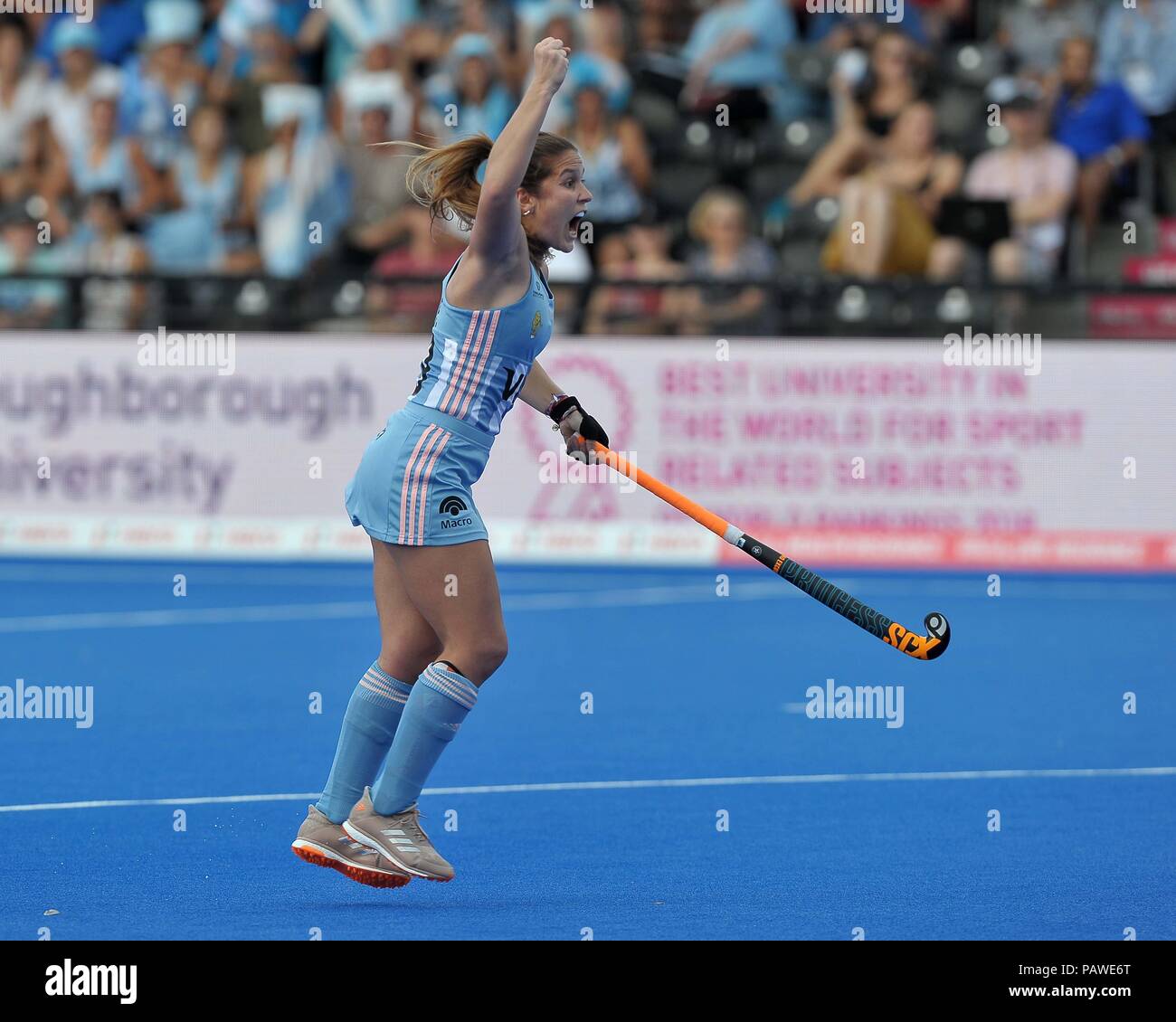 Julia gomes arg celebrates the first argentine goal hi-res stock ...