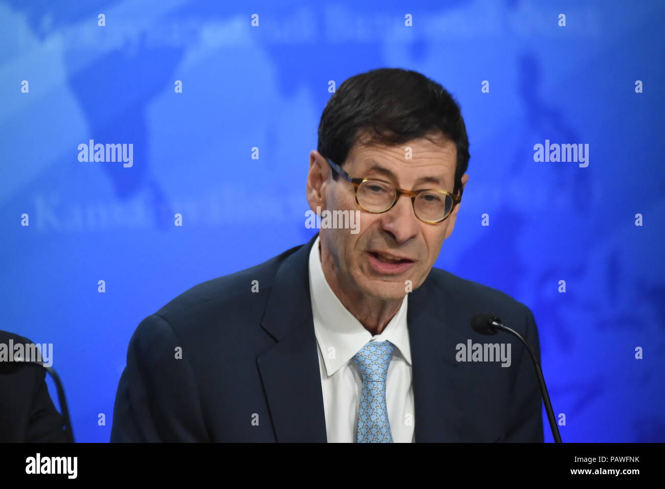 Washington, USA. 24th July, 2018. Maurice Obstfeld, Economic Counsellor and Director of Research ...