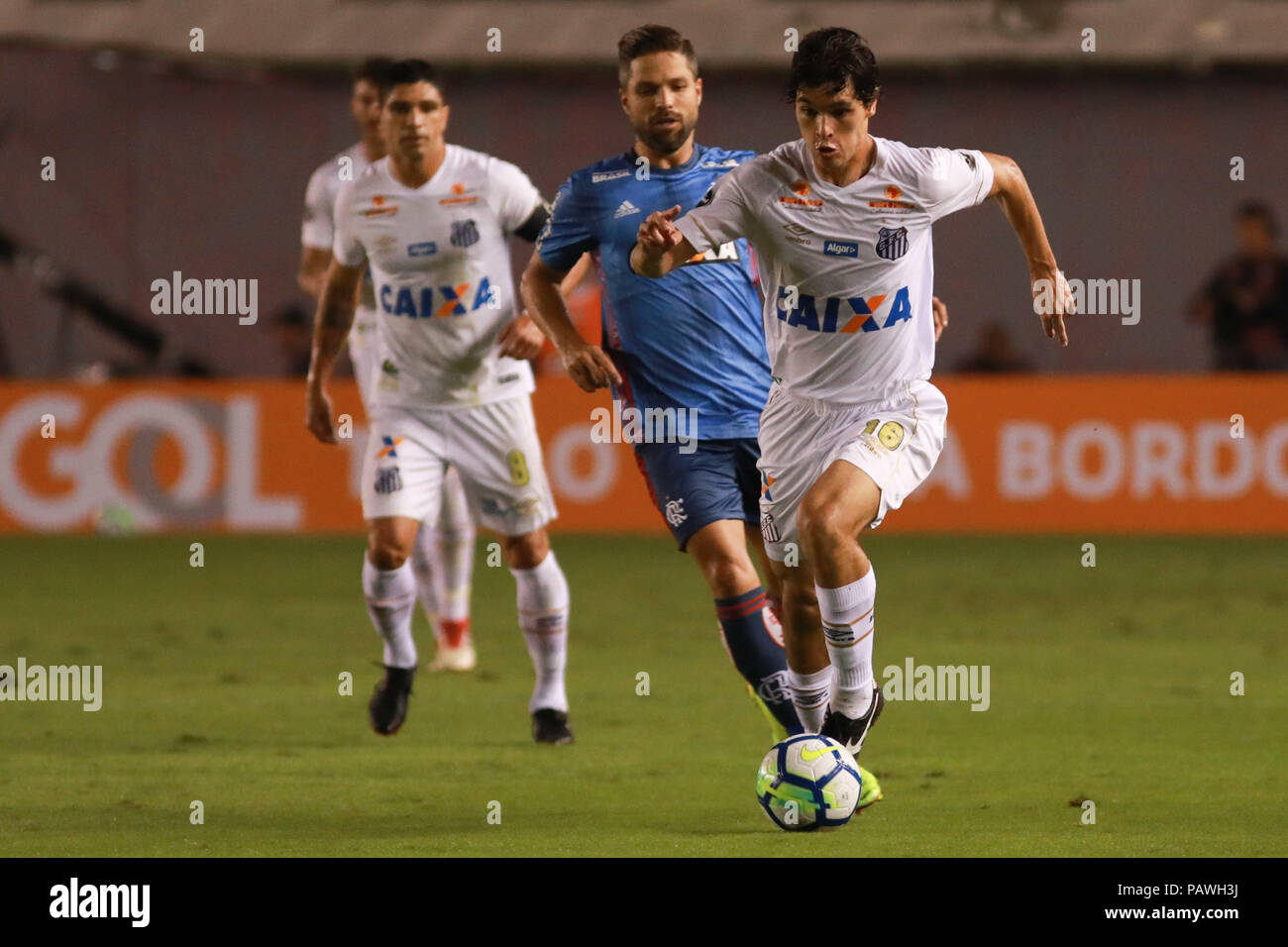 Santos, Brazil. 25th July, 2018. Dodô during the match between Santos x ...