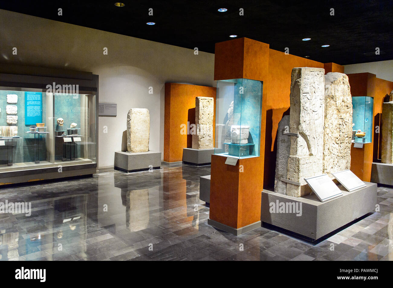 MEXICO CITY, MEX - OCT 27, 2016: Exponates of the National Museum of ...