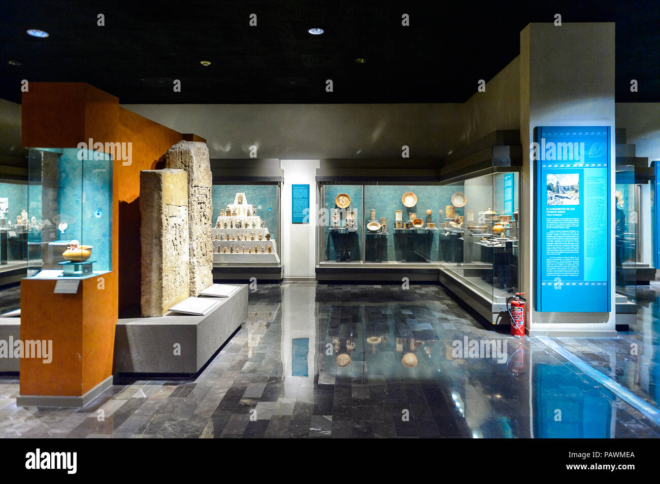 MEXICO CITY, MEX - OCT 27, 2016: Exponates of the National Museum of ...