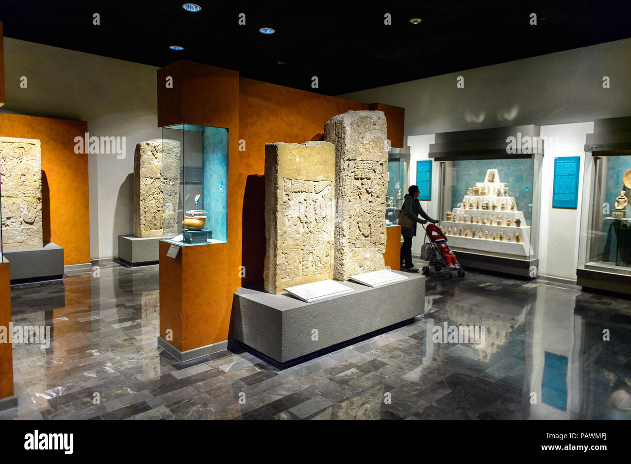 MEXICO CITY, MEX - OCT 27, 2016: Exponates of the National Museum of ...