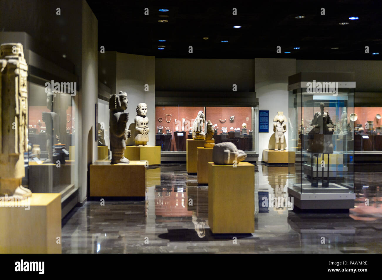 MEXICO CITY, MEX - OCT 27, 2016: Exponates of the National Museum of ...