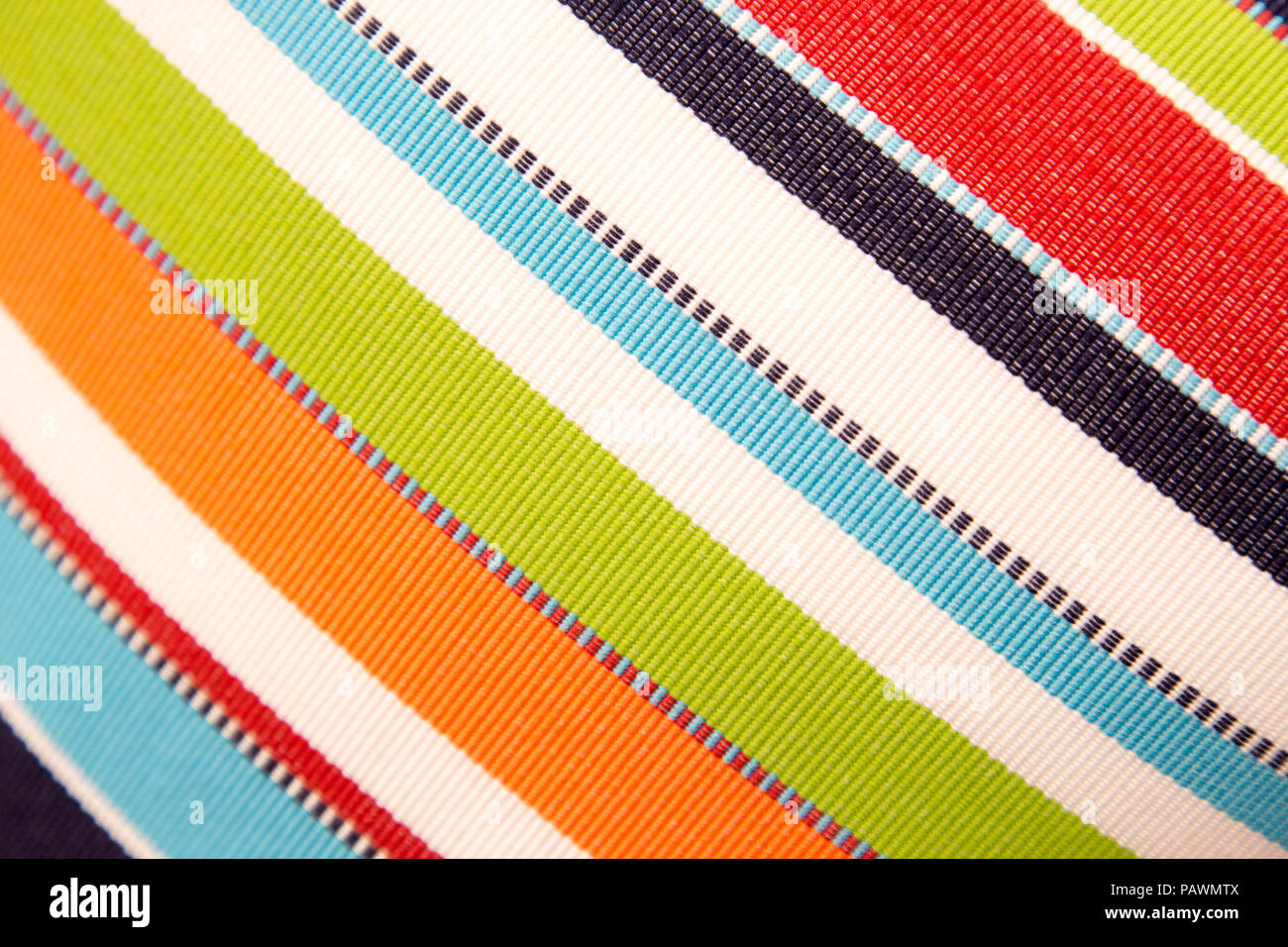 Colorful diagonal striped fabric background Stock Photo - Alamy