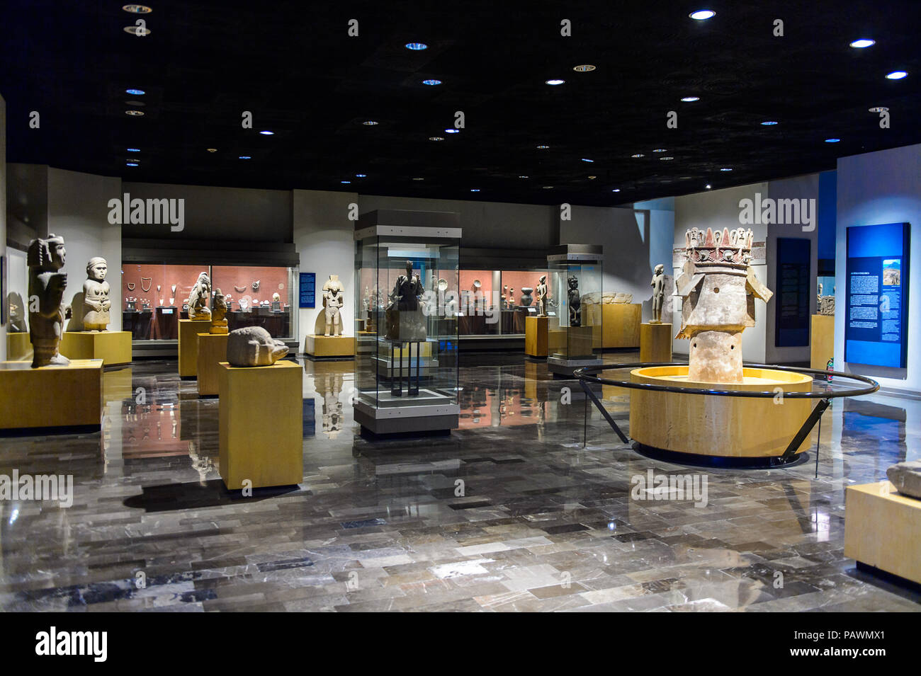MEXICO CITY, MEX - OCT 27, 2016: Exponates of the National Museum of ...