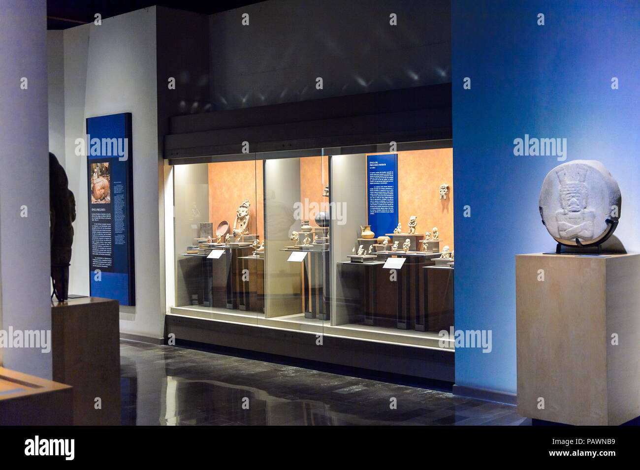 MEXICO CITY, MEX - OCT 27, 2016: Exponates of the National Museum of ...