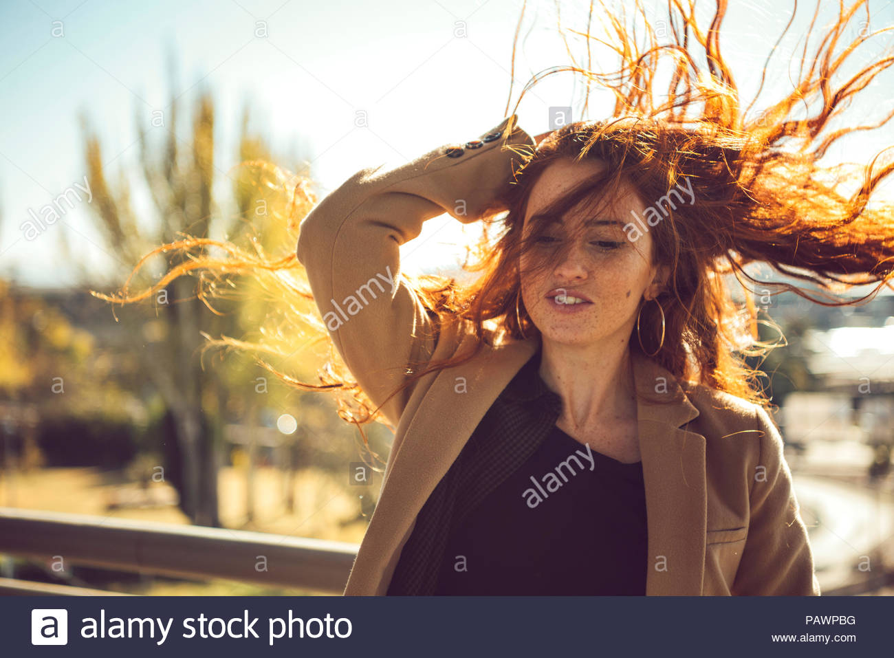 Wind Swept Hair Stock Photos & Wind Swept Hair Stock Images - Alamy
