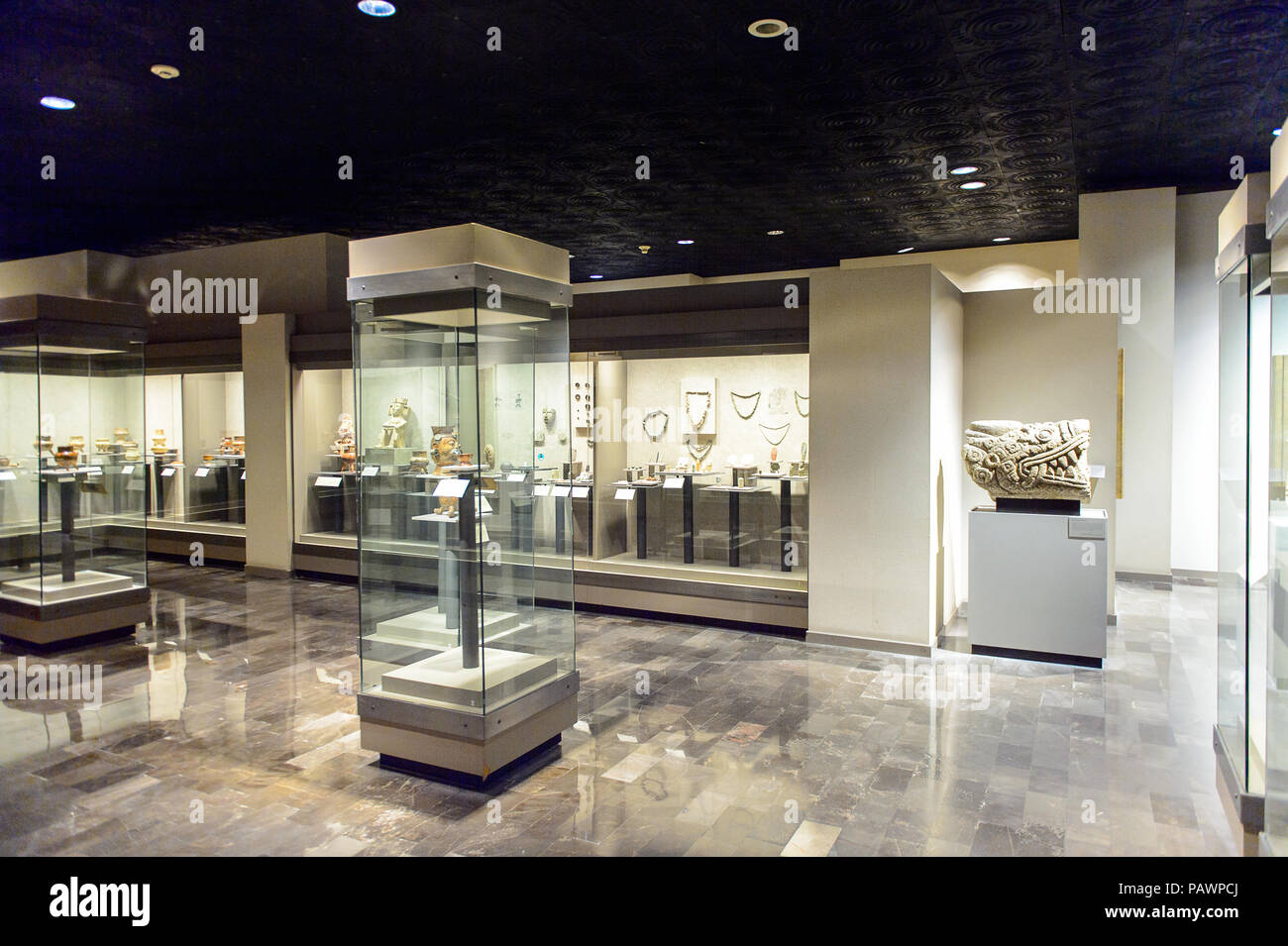 MEXICO CITY, MEX - OCT 27, 2016: Exponates of the National Museum of ...