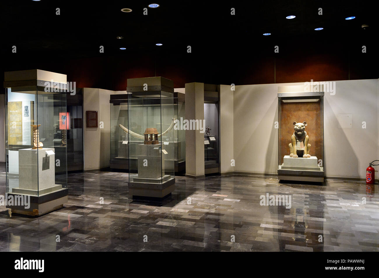 MEXICO CITY, MEX - OCT 27, 2016: Exponates of the National Museum of ...