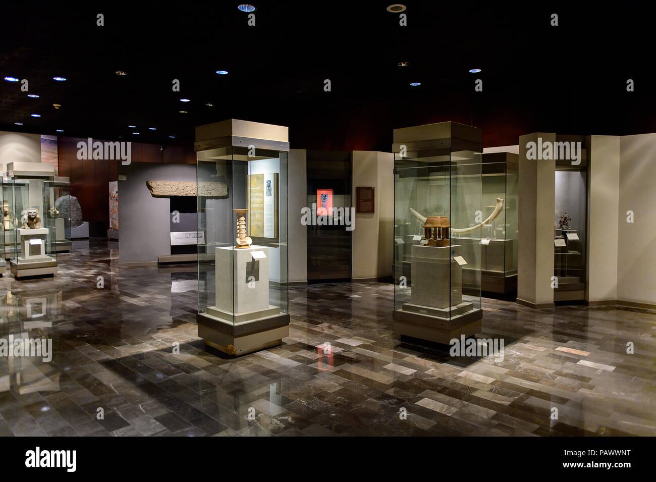 MEXICO CITY, MEX - OCT 27, 2016: Exponates of the National Museum of ...