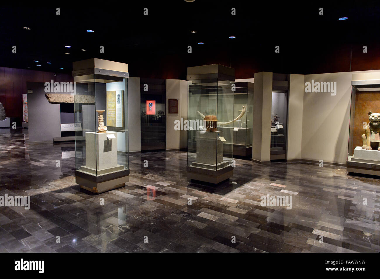 MEXICO CITY, MEX - OCT 27, 2016: Exponates of the National Museum of ...