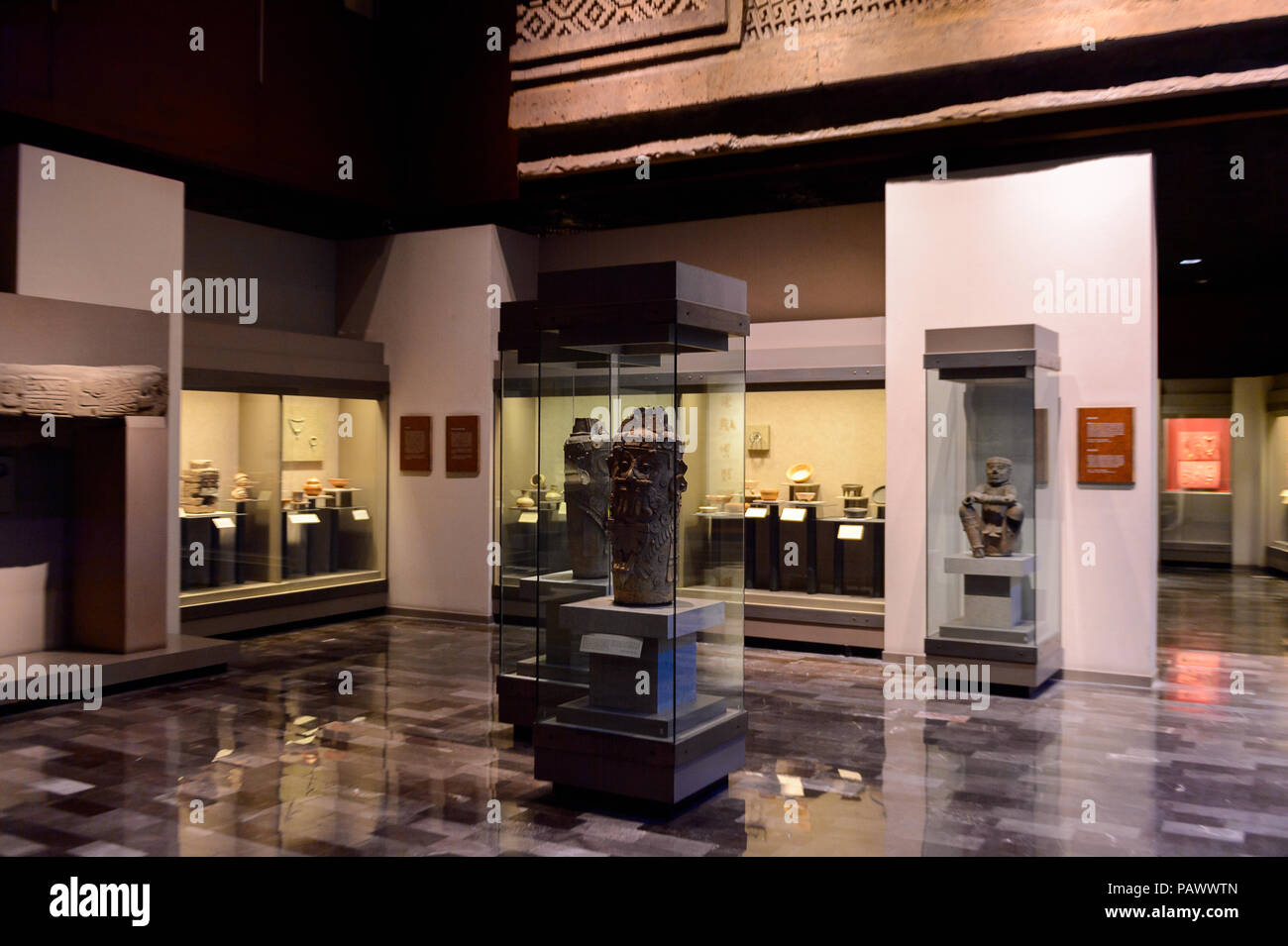 MEXICO CITY, MEX - OCT 27, 2016: Exponates of the National Museum of ...