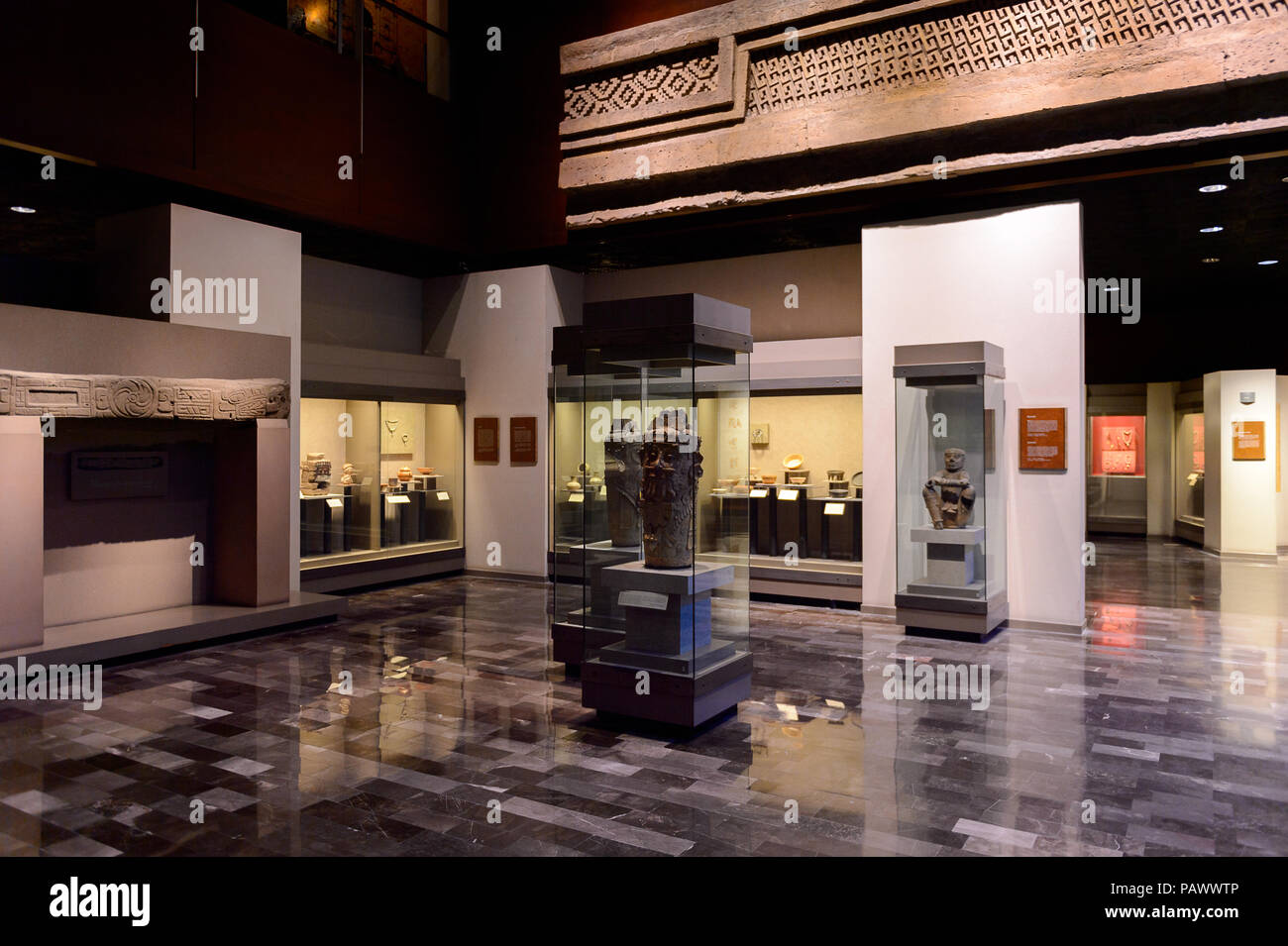 MEXICO CITY, MEX - OCT 27, 2016: Exponates of the National Museum of ...