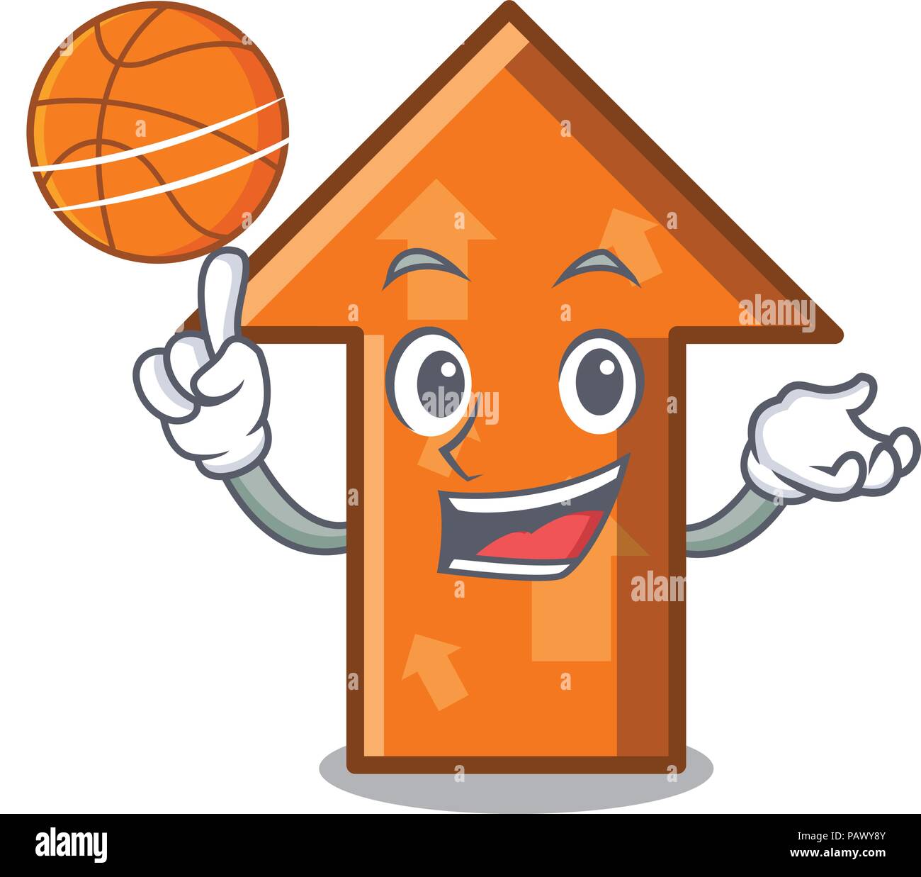 With basketball arrow character cartoon style Stock Vector Image & Art ...