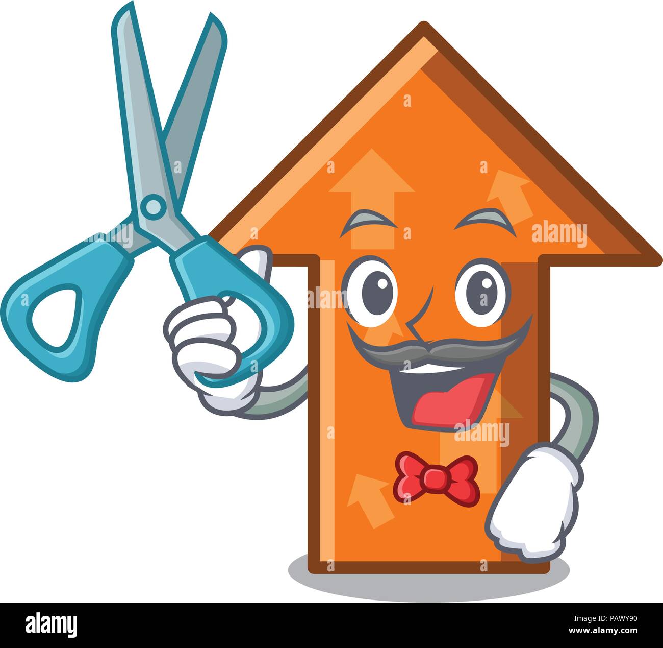 Barber arrow character cartoon style Stock Vector Image & Art - Alamy