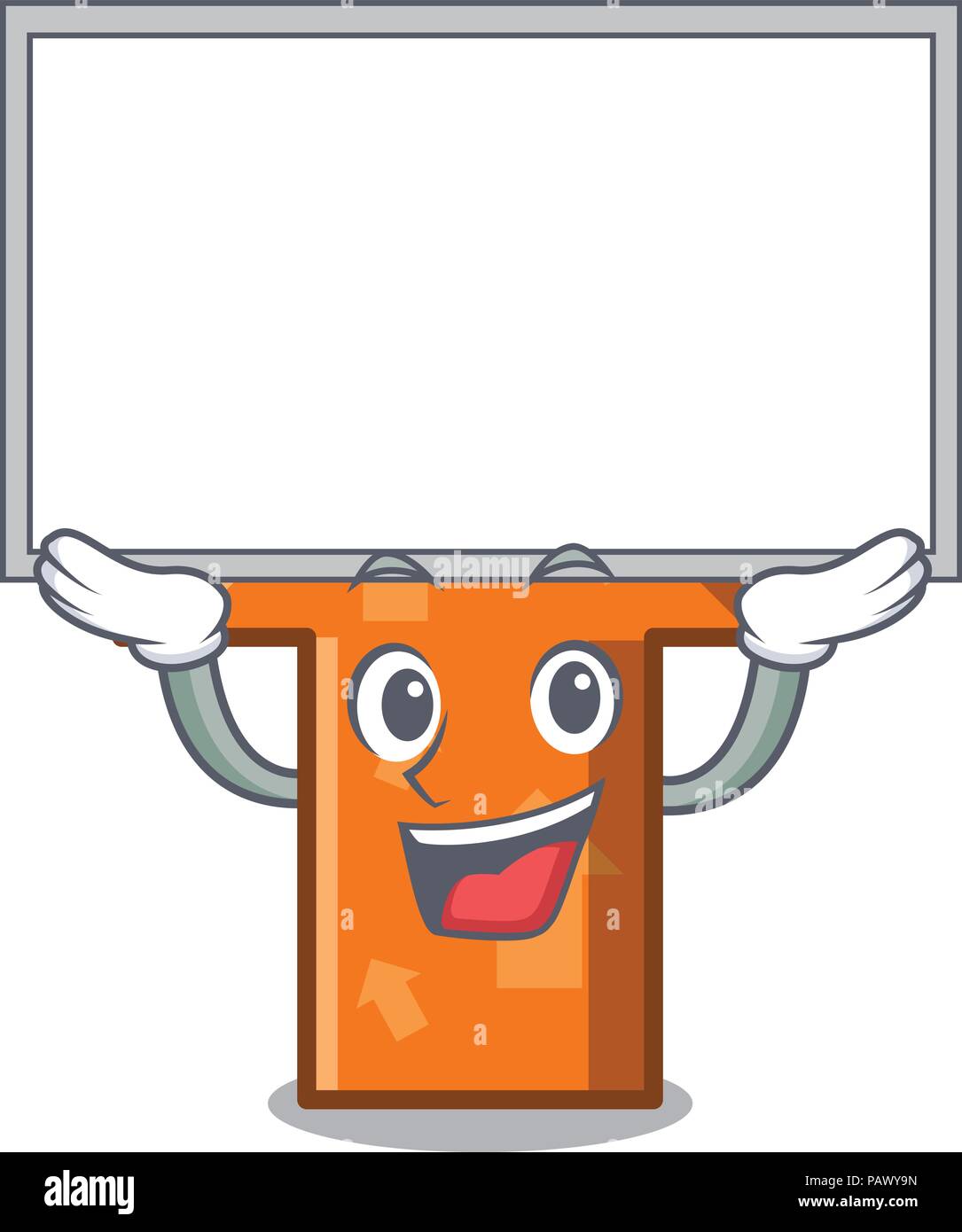Up board arrow character cartoon style Stock Vector Image & Art - Alamy