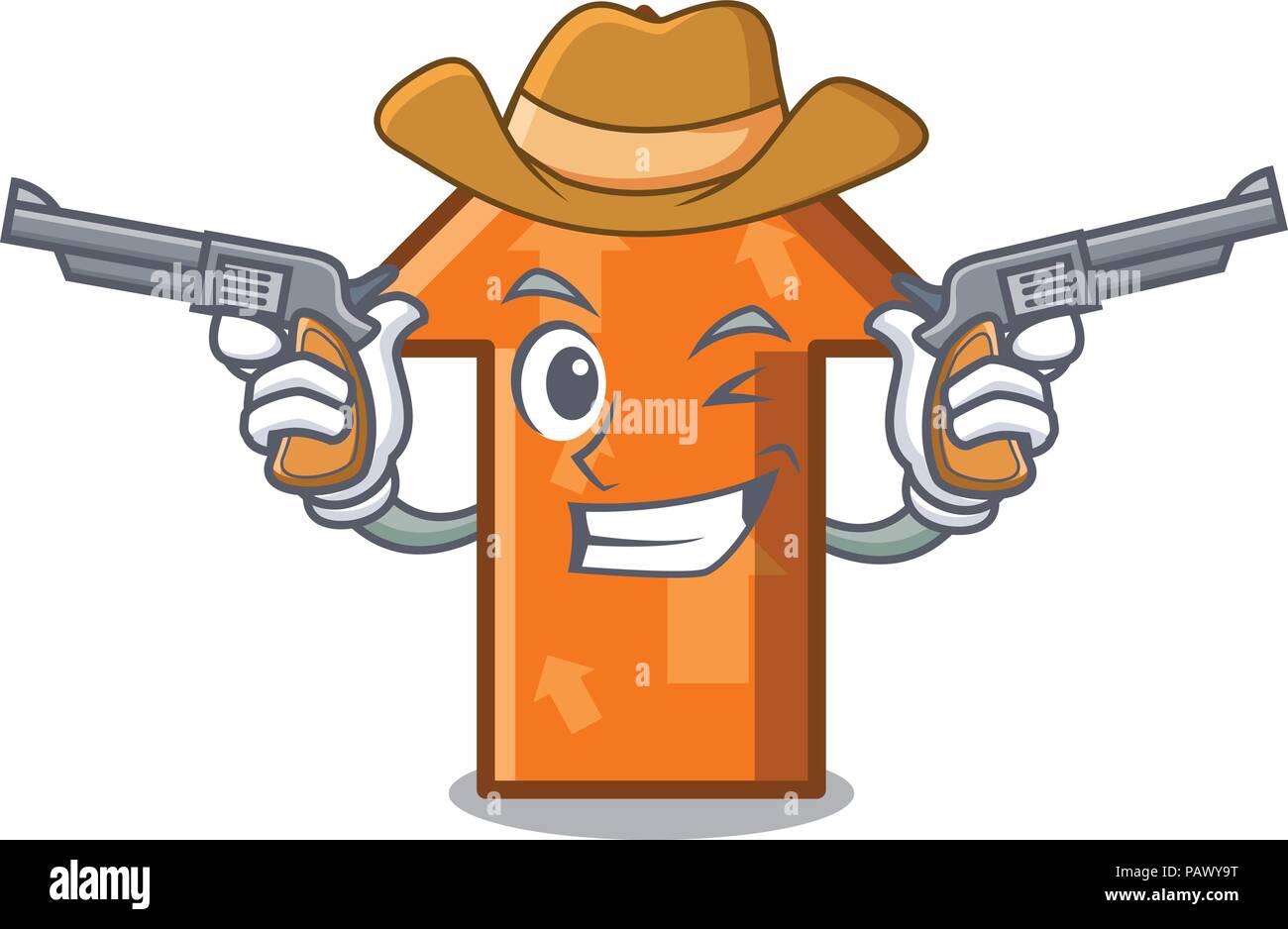 Cowboy arrow character cartoon style Stock Vector Image & Art - Alamy