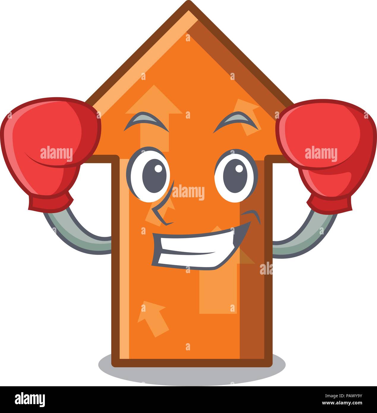 Boxing arrow character cartoon style Stock Vector Image & Art - Alamy