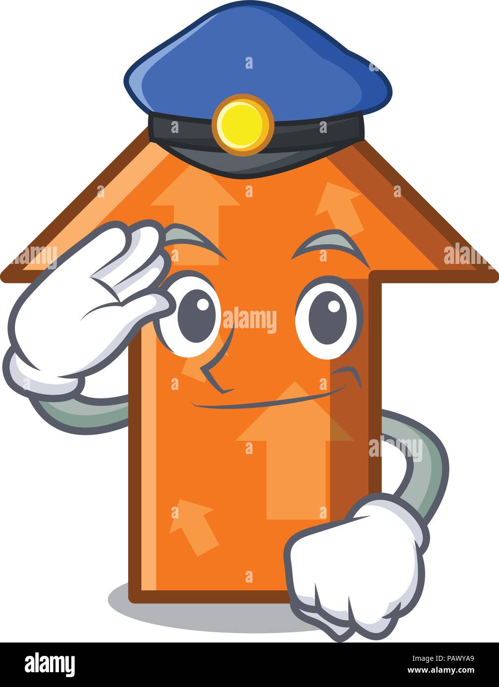 Police arrow character cartoon style Stock Vector Image & Art - Alamy