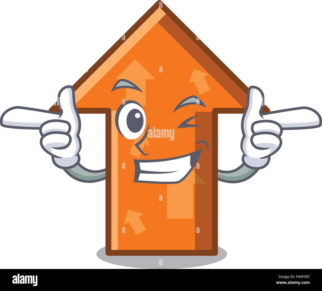 Wink arrow character cartoon style Stock Vector Image & Art - Alamy