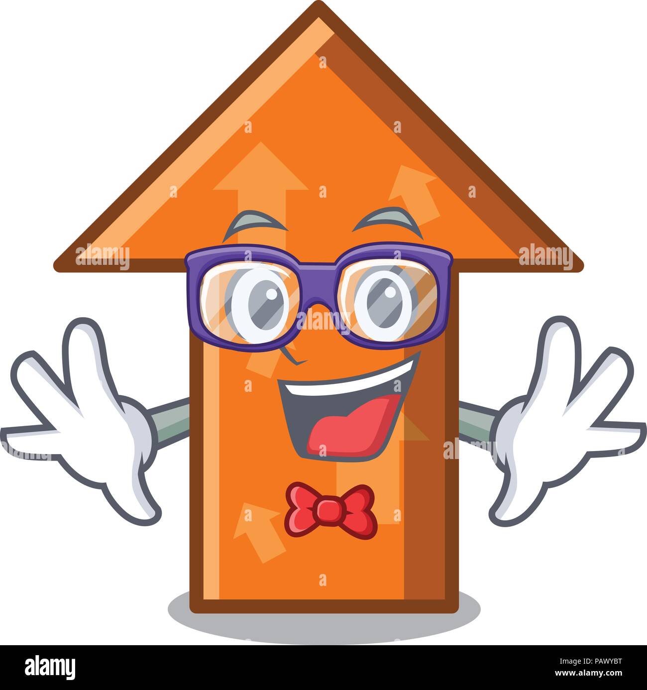 Geek arrow character cartoon style Stock Vector Image & Art - Alamy