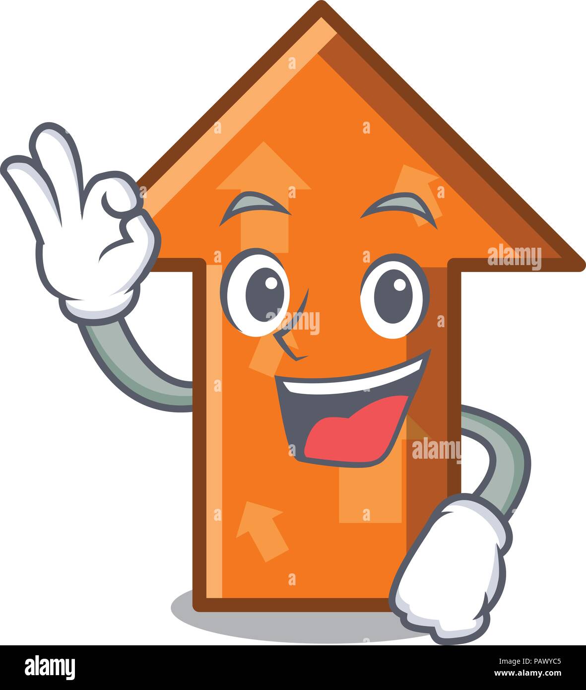 Okay arrow character cartoon style Stock Vector Image & Art - Alamy