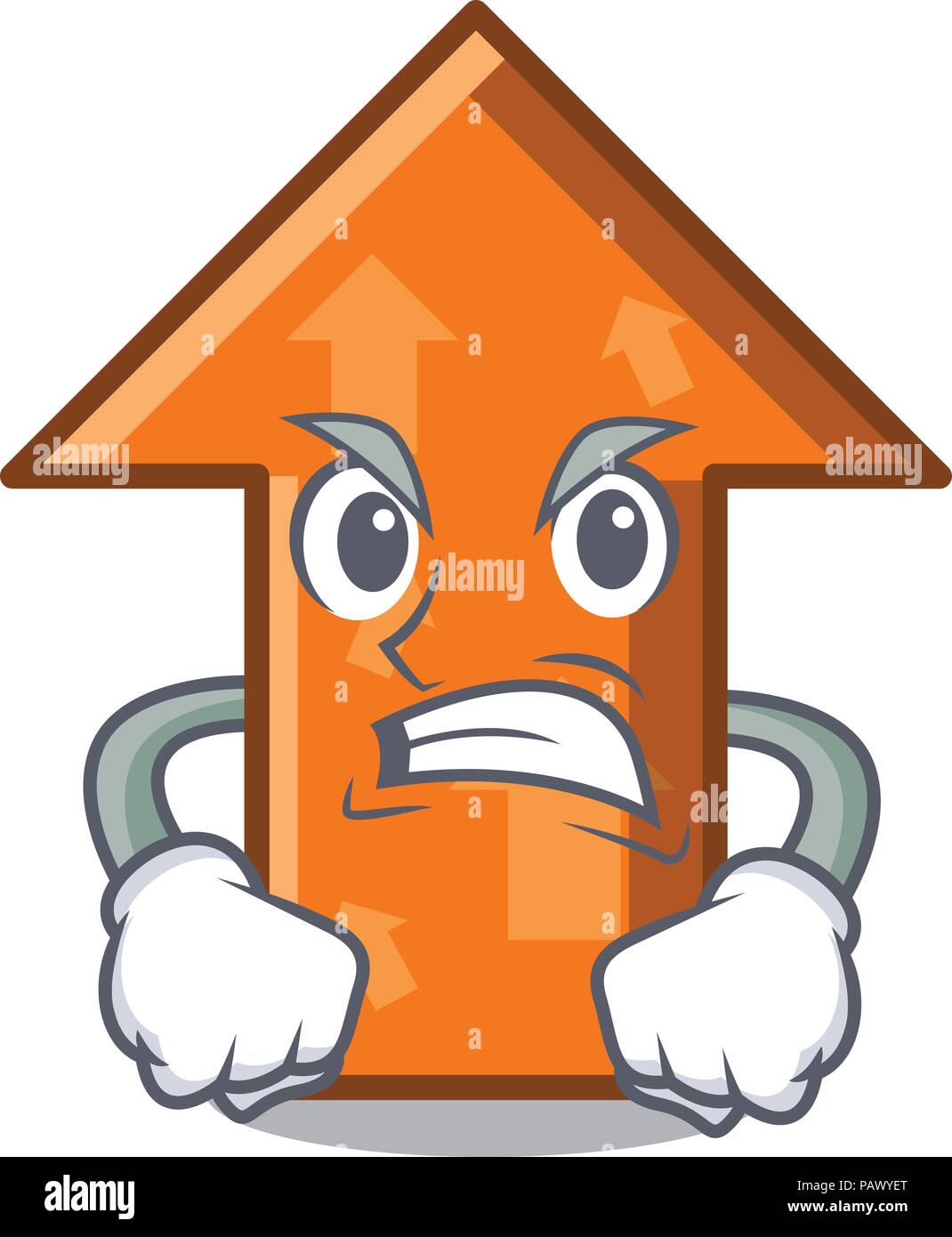 Angry arrow mascot cartoon style Stock Vector Image & Art - Alamy