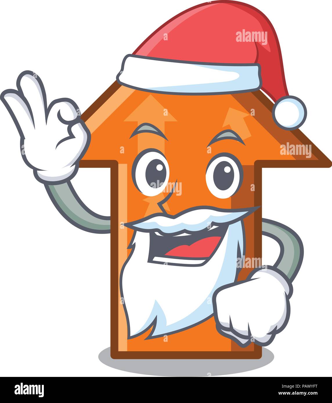 Santa arrow mascot cartoon style Stock Vector Image & Art - Alamy