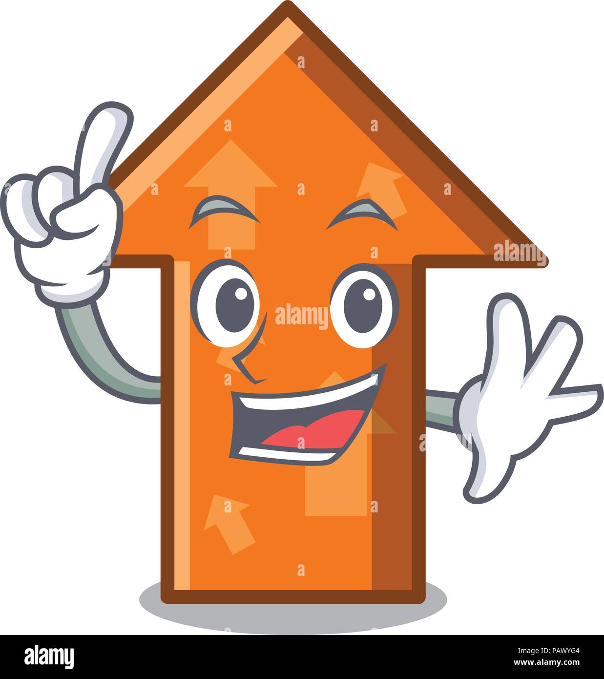 Finger arrow mascot cartoon style Stock Vector Image & Art - Alamy