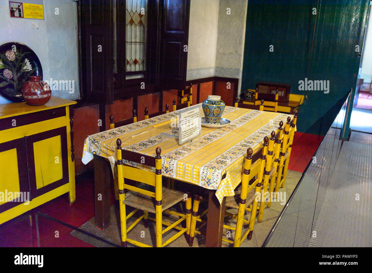 COYOACAN, MEXICO - OCT 28, 2016: Kitchen of the Leon Trotsky House ...