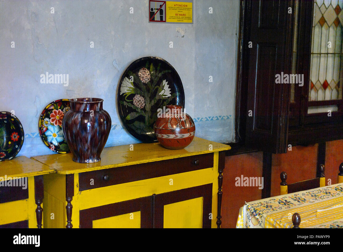 COYOACAN, MEXICO - OCT 28, 2016: Kitchen of the Leon Trotsky House ...