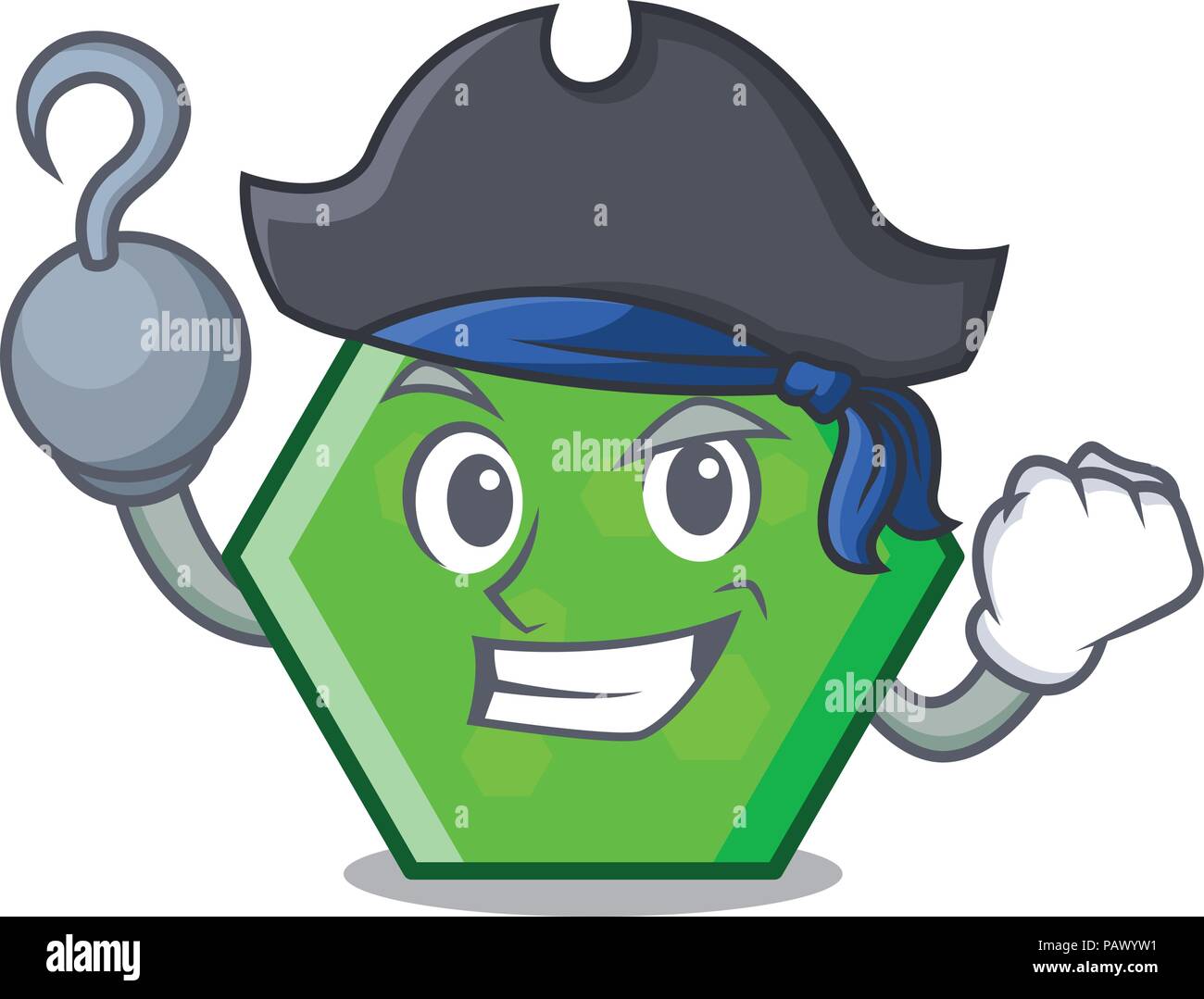Pirate octagon character cartoon style Stock Vector Image & Art - Alamy