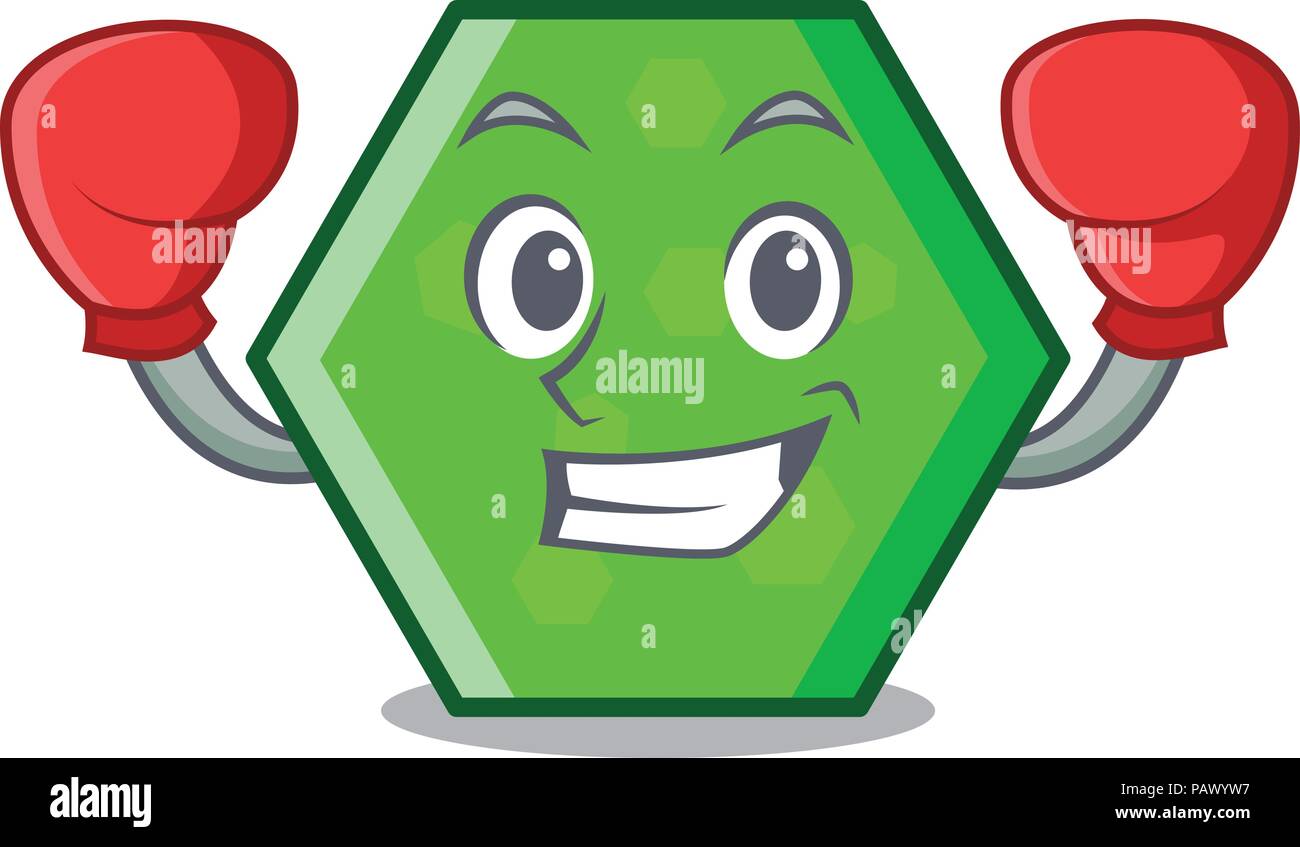 Boxing octagon character cartoon style Stock Vector Image & Art - Alamy