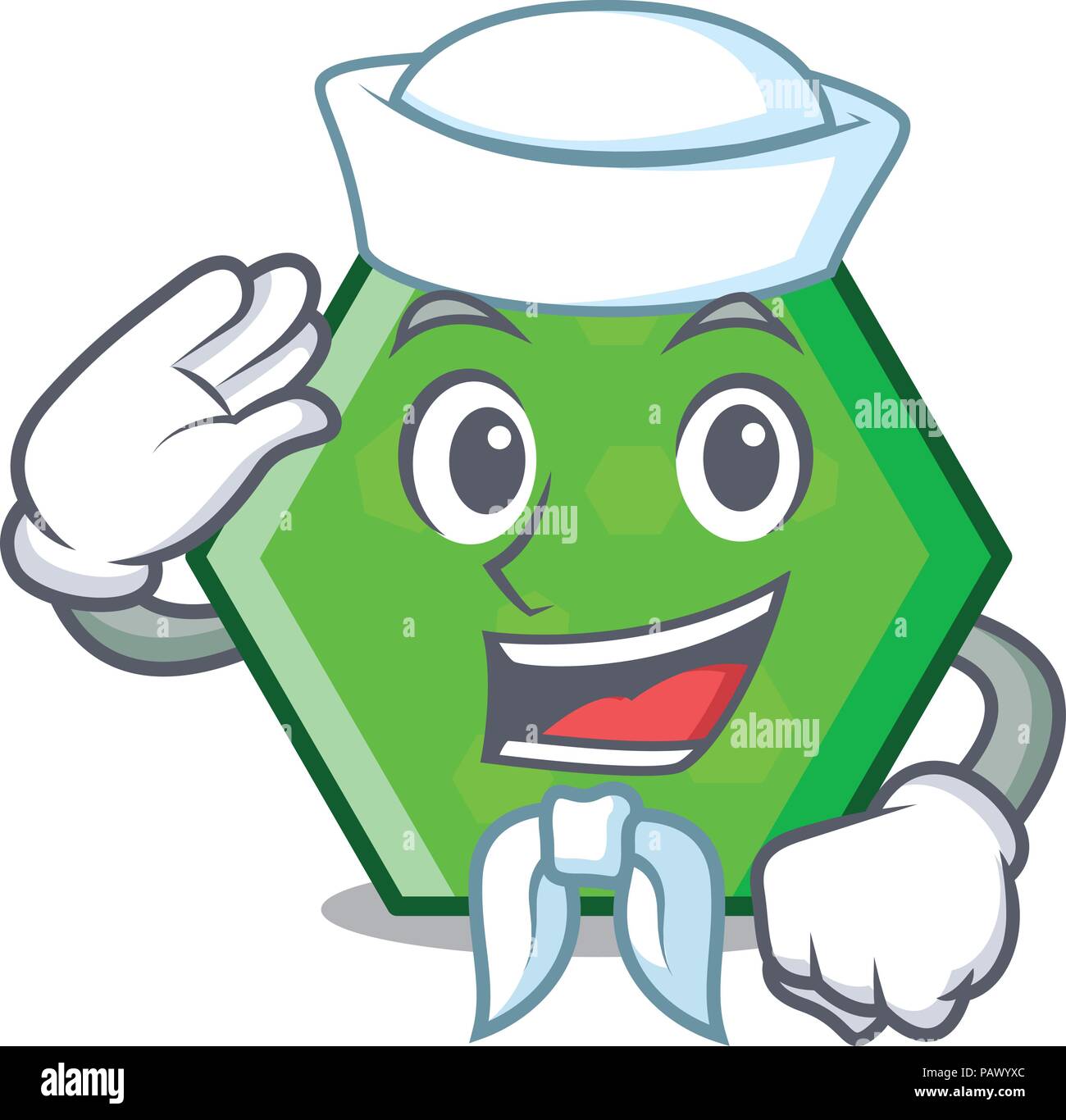 Sailor octagon character cartoon style Stock Vector Image & Art - Alamy
