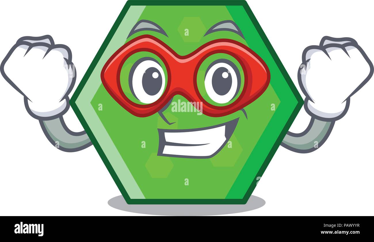 Super hero octagon character cartoon style Stock Vector Image & Art - Alamy